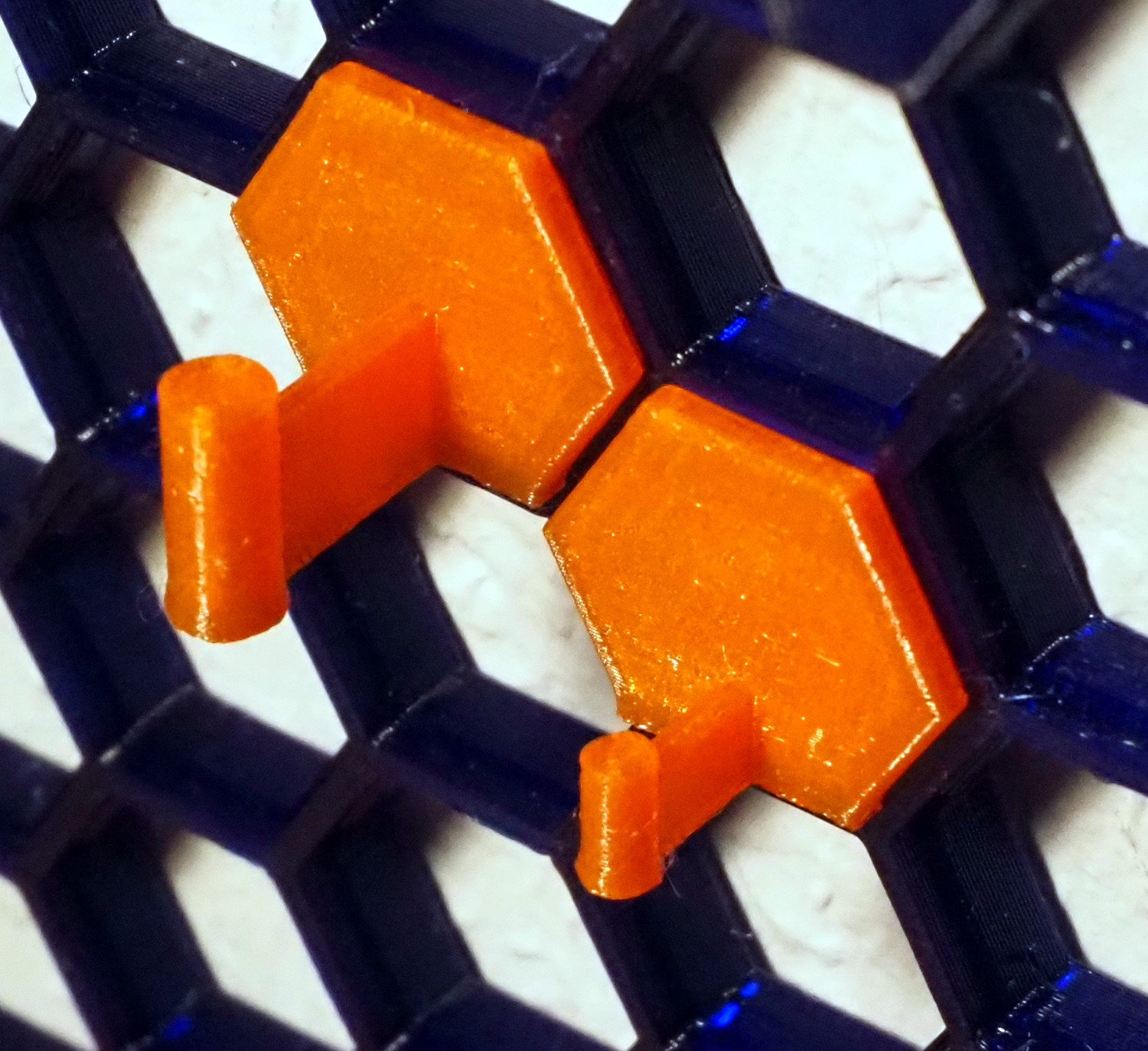 Parametric hook for Honeycomb Storage Wall by CoMet | Download free STL model | Printables.com