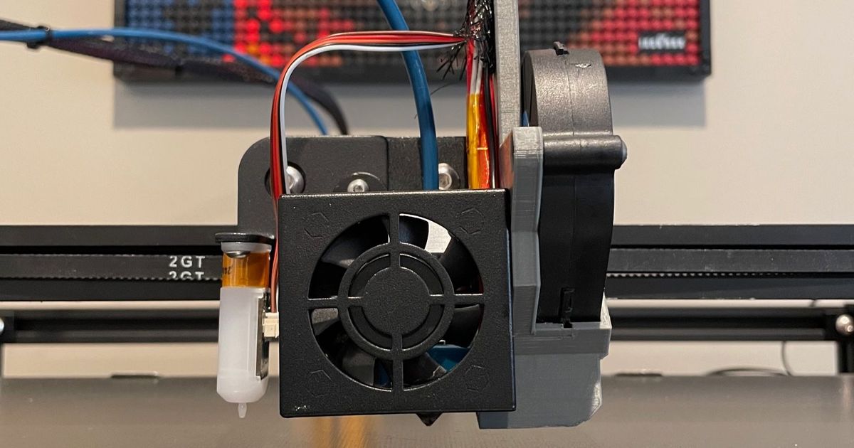 Simple Ender 5 Plus 5015 fan duct by chimy | Download free STL model | Printables.com
