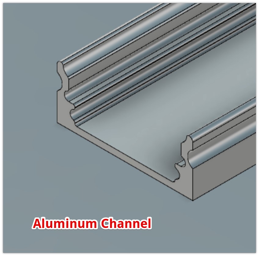 Aluminum LED Channel End Caps by poldim | Download free STL model ...