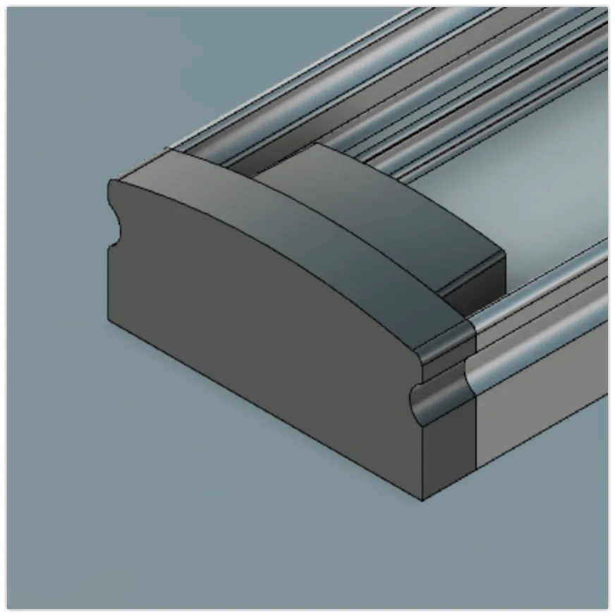 Aluminum LED Channel End Caps by poldim | Download free STL model ...