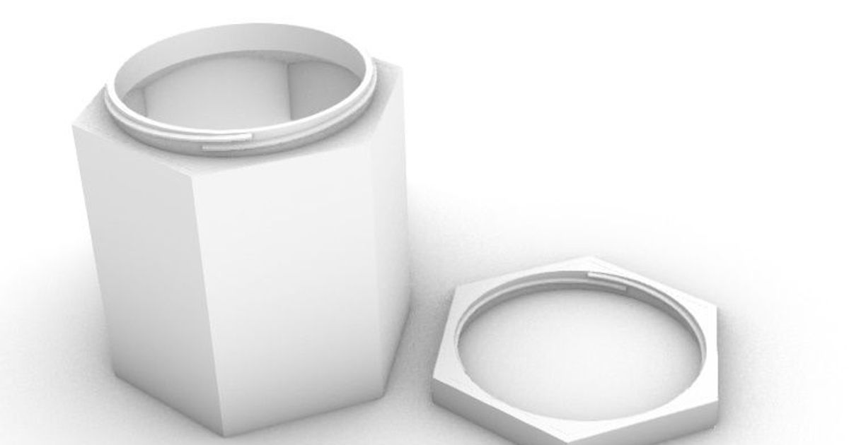 Small hexagonal box by mstejska | Download free STL model | Printables.com