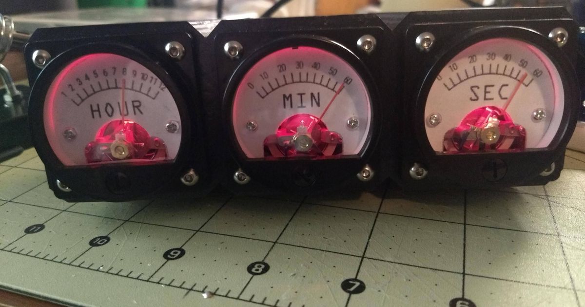 Analog Voltmeter Clock Case by Skeetz1230 | Download free STL model ...