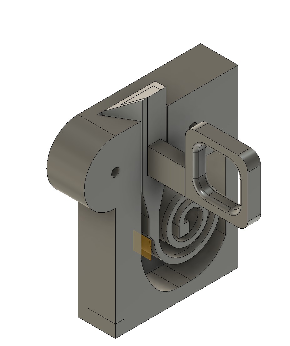 Print In place slam latch drawer pull by alexpewpew | Download free STL ...