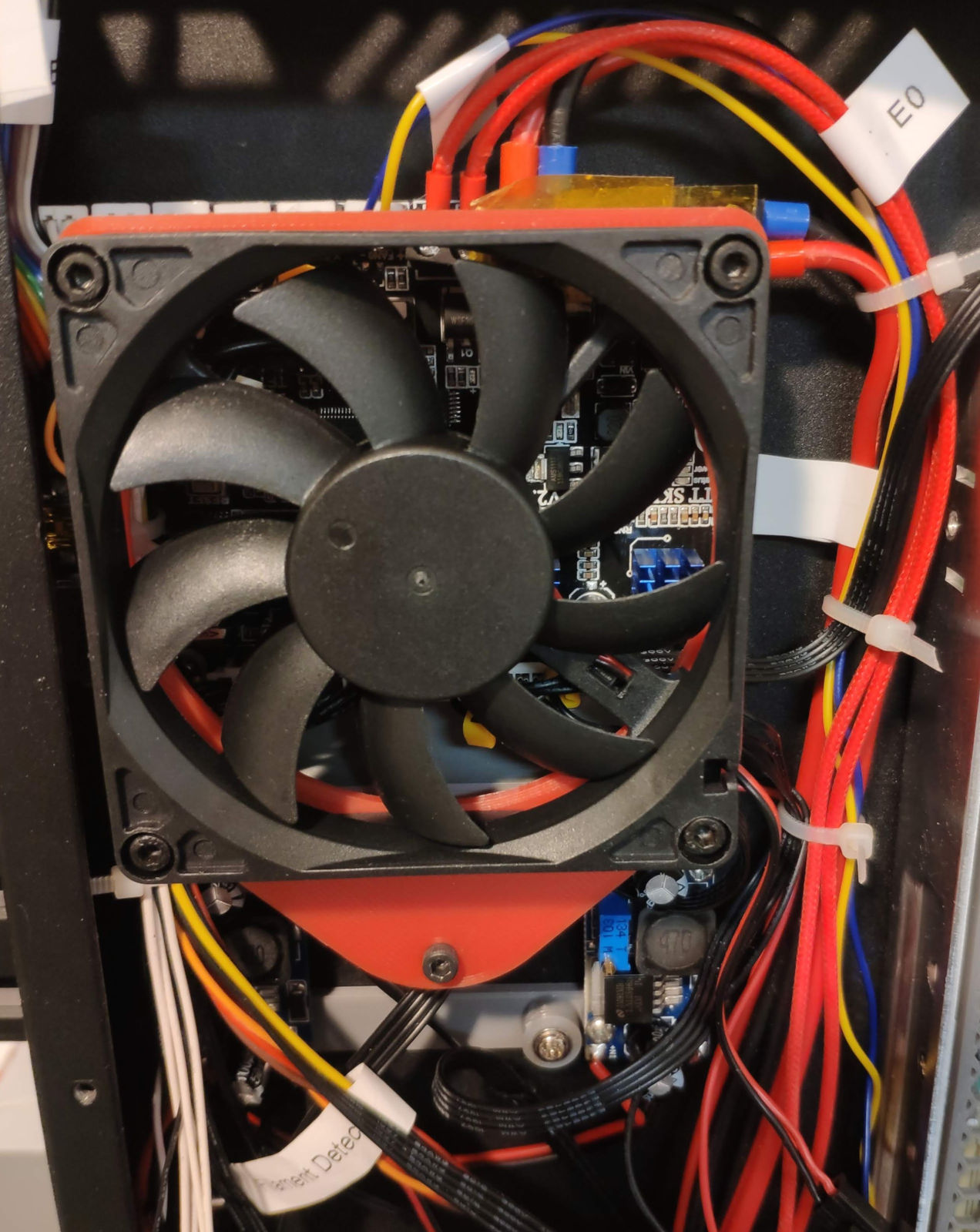 Sovol SV01 board fan and step down converter holder (80mm fan version ...