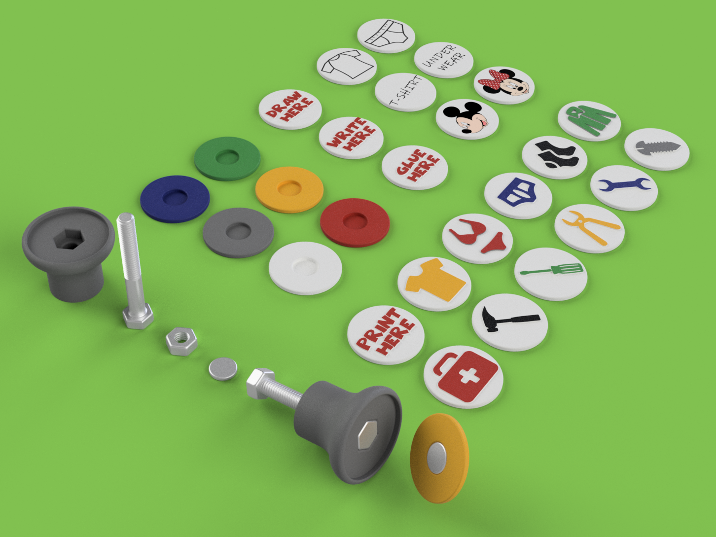Customizable Cabinet Knob by My 3D Prints | Download free STL model ...