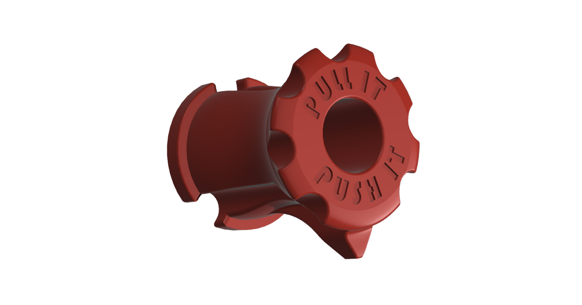 Push It - Pull It Knob by The American Maker | Download free STL model ...