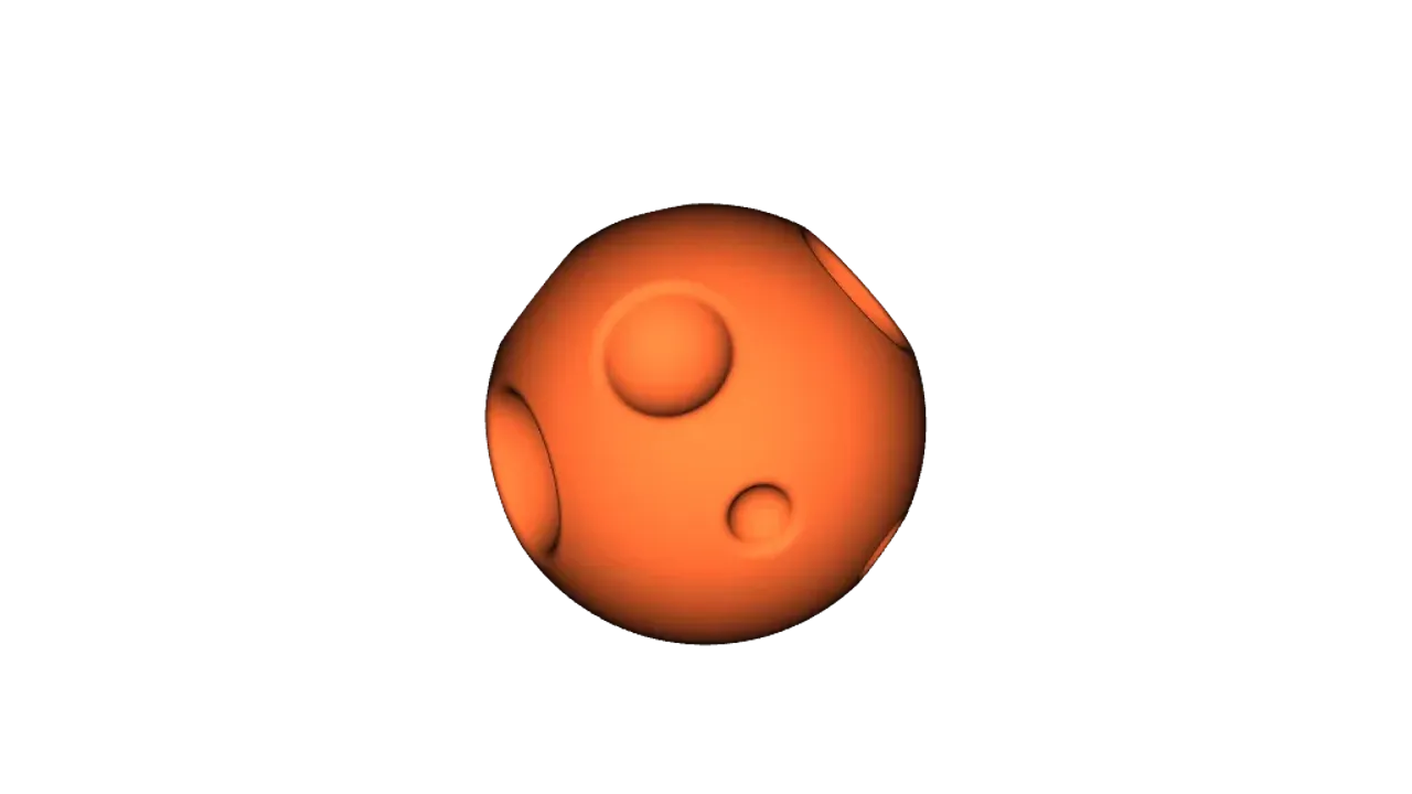 Planet with Craters by abbymath | Download free STL model | Printables.com