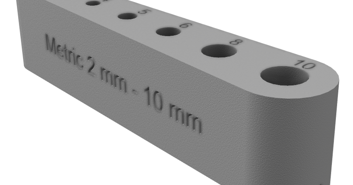 Metric Tap Guide by rodoca | Download free STL model | Printables.com