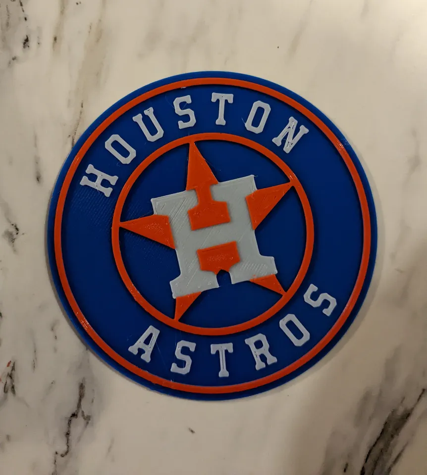 Parametric Houston Astros Logo / Coaster by kdub | Download free STL ...