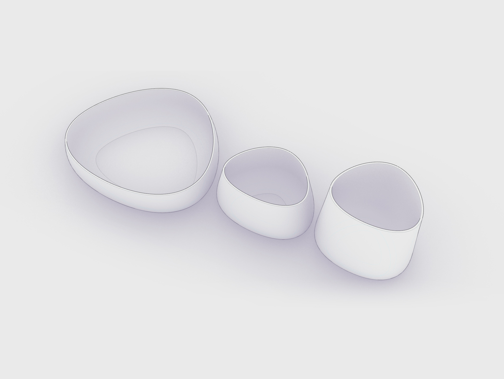 Simple Cups and Bowl Set by tigerflip | Download free STL model ...