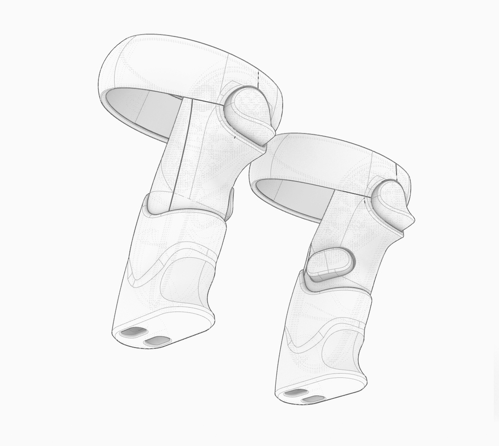 Grip for Oculus Quest and Rift S Controllers by tigerflip | Download ...