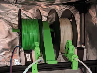 Dual Filament Spool Holder 2KG for 2020 Extrusion by Seven | Download ...
