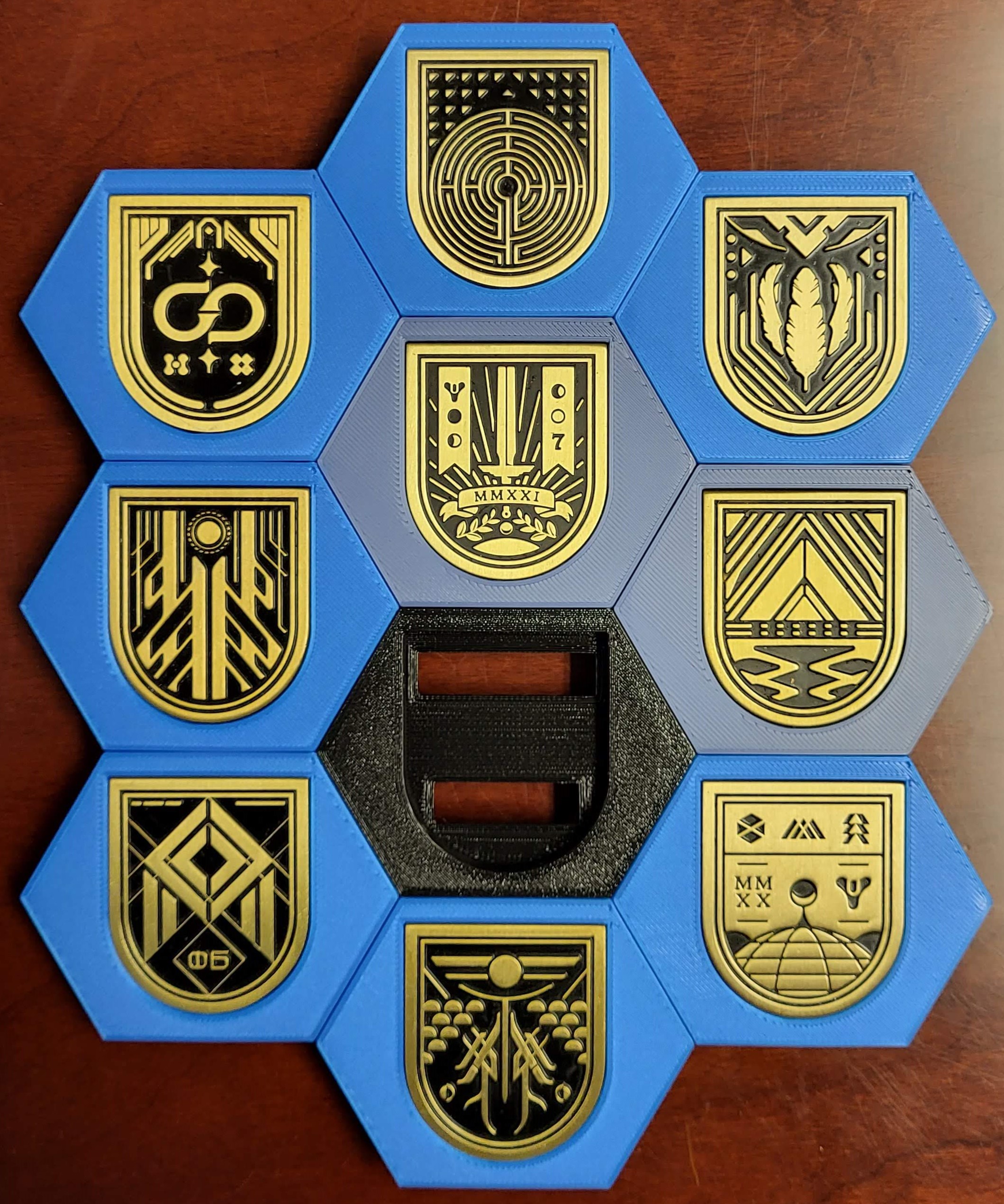 Destiny 2 Seal/Pin Holder - Modular, Magnetic by Agreschn | Download free STL model | Printables.com