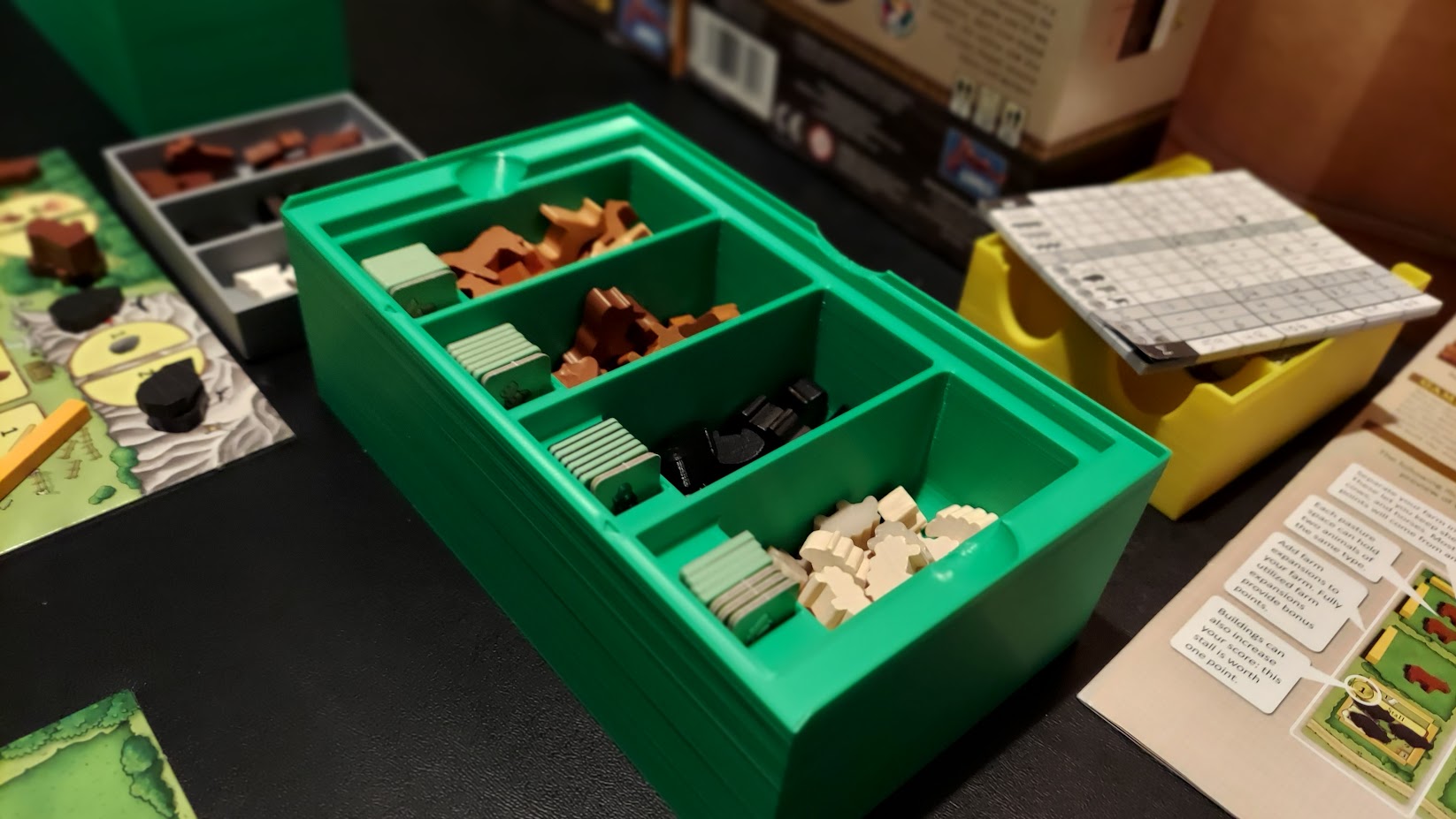 Agricola All Creatures Big and Small Game Piece Trays and Box Orgnaizer ...