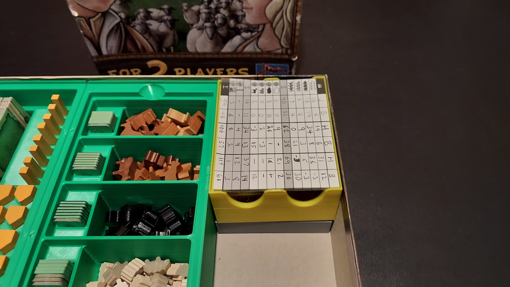 Agricola All Creatures Big and Small Game Piece Trays and Box Orgnaizer ...