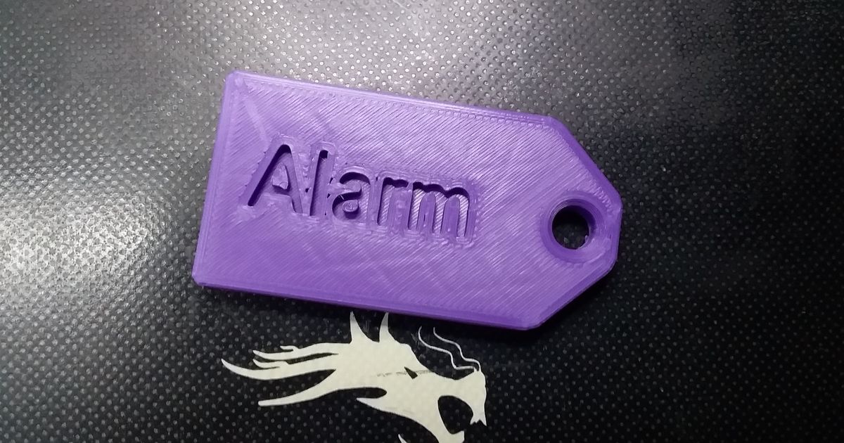 Key Tag Alarm by Mark | Download free STL model | Printables.com