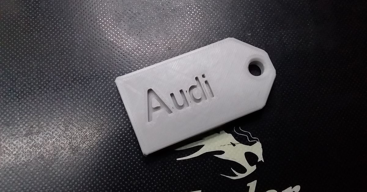 Key Tag Audi by Mark | Download free STL model | Printables.com