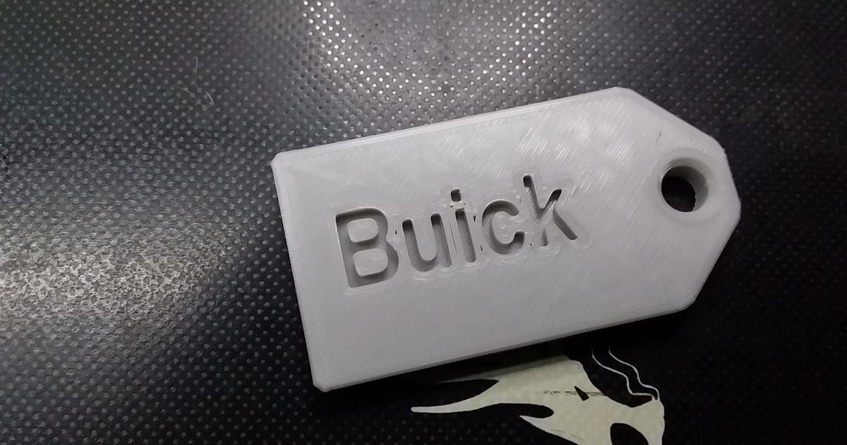 Key Tag Buick by Mark | Download free STL model | Printables.com