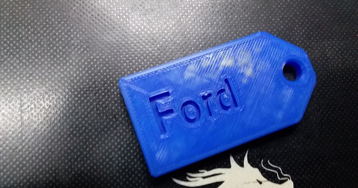 Key Tag Ford by Mark | Download free STL model | Printables.com