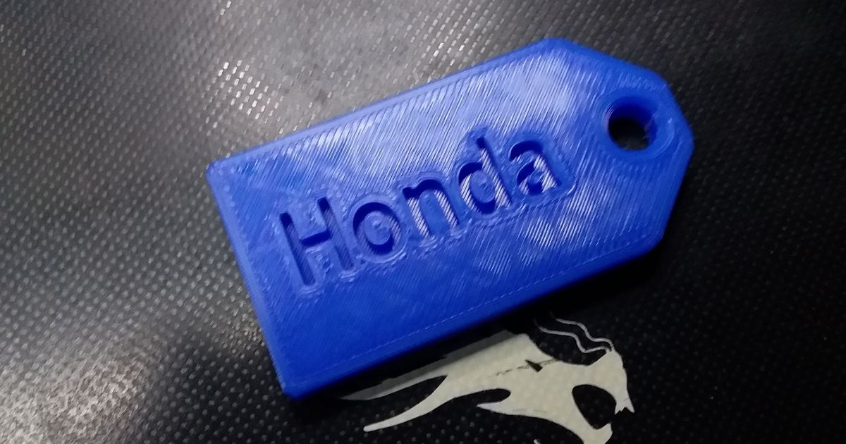 Key Tag Honda by Mark | Download free STL model | Printables.com