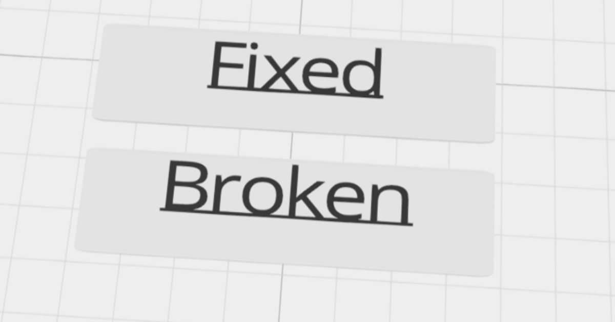 Broken & Fixed Box Sign by TomW24 | Download free STL model ...