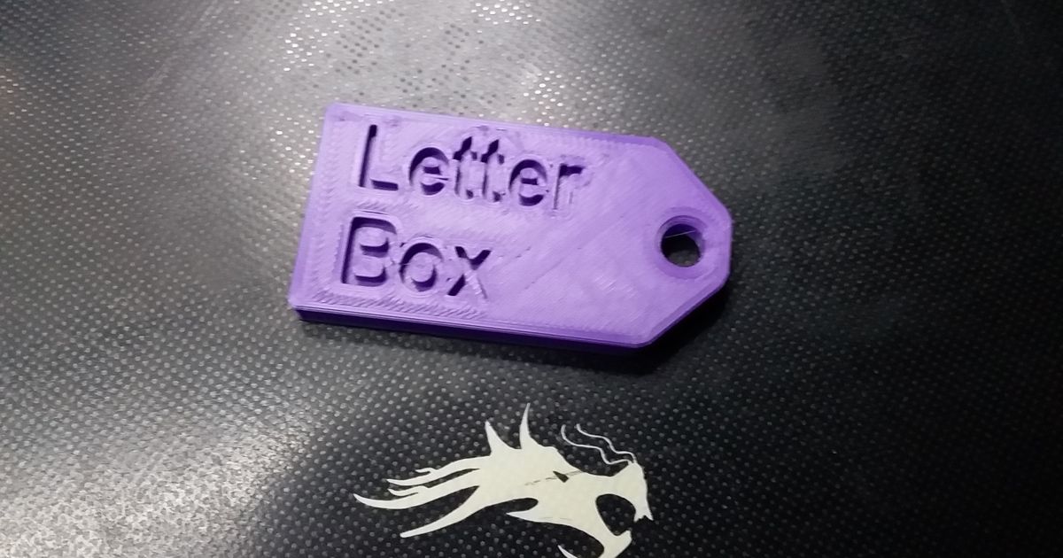 Key Tag Letter Box by Mark | Download free STL model | Printables.com