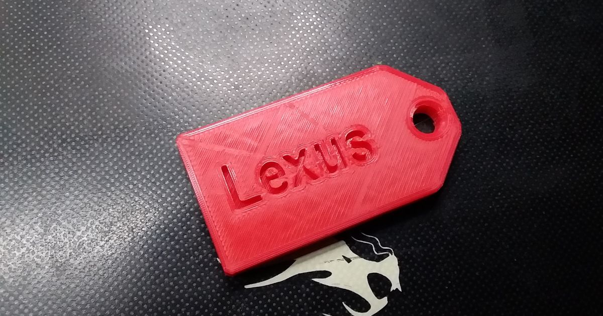 Key Tag Lexus by Mark | Download free STL model | Printables.com