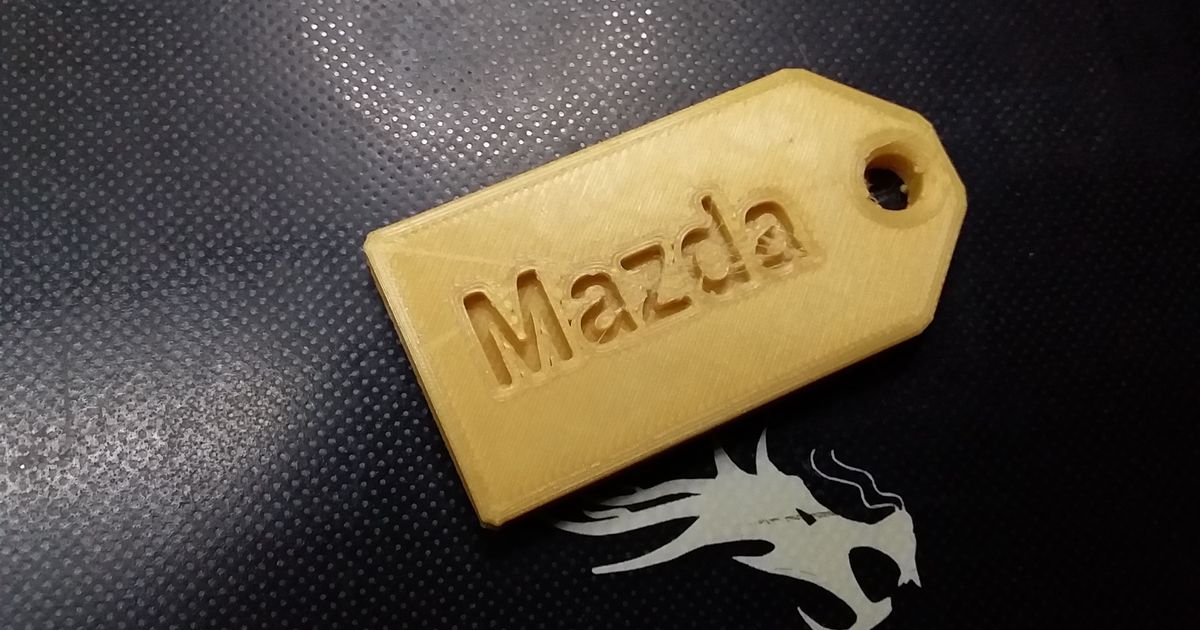 Key Tag Mazda by Mark | Download free STL model | Printables.com