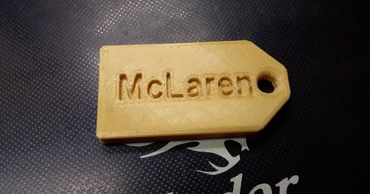 Key Tag McLaren by Mark | Download free STL model | Printables.com