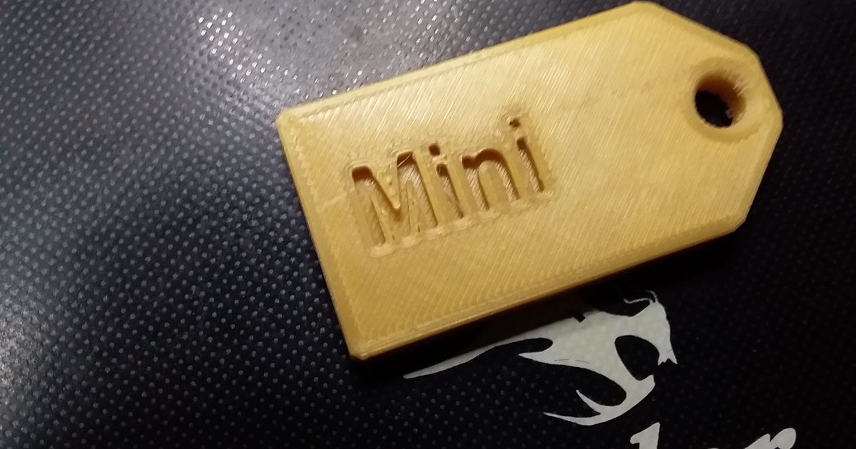 Key Tag Mini by Mark | Download free STL model | Printables.com