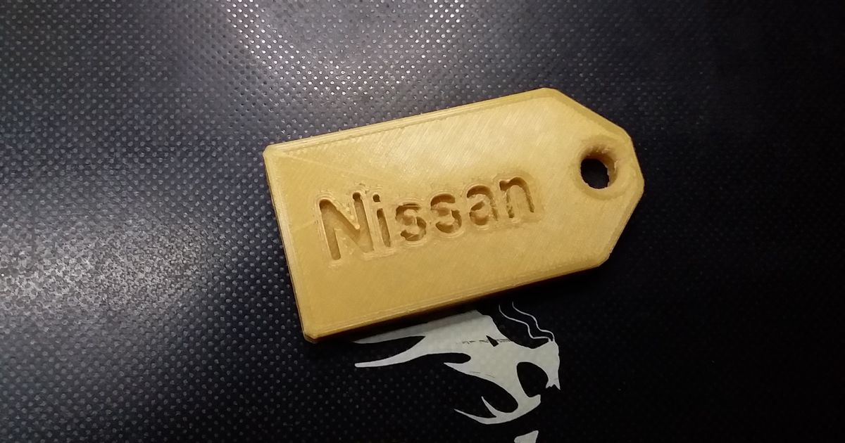 Key Tag Nissan by Mark | Download free STL model | Printables.com