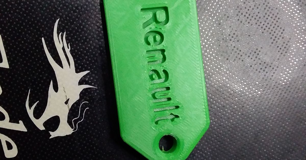 Key Tag Renault by Mark | Download free STL model | Printables.com