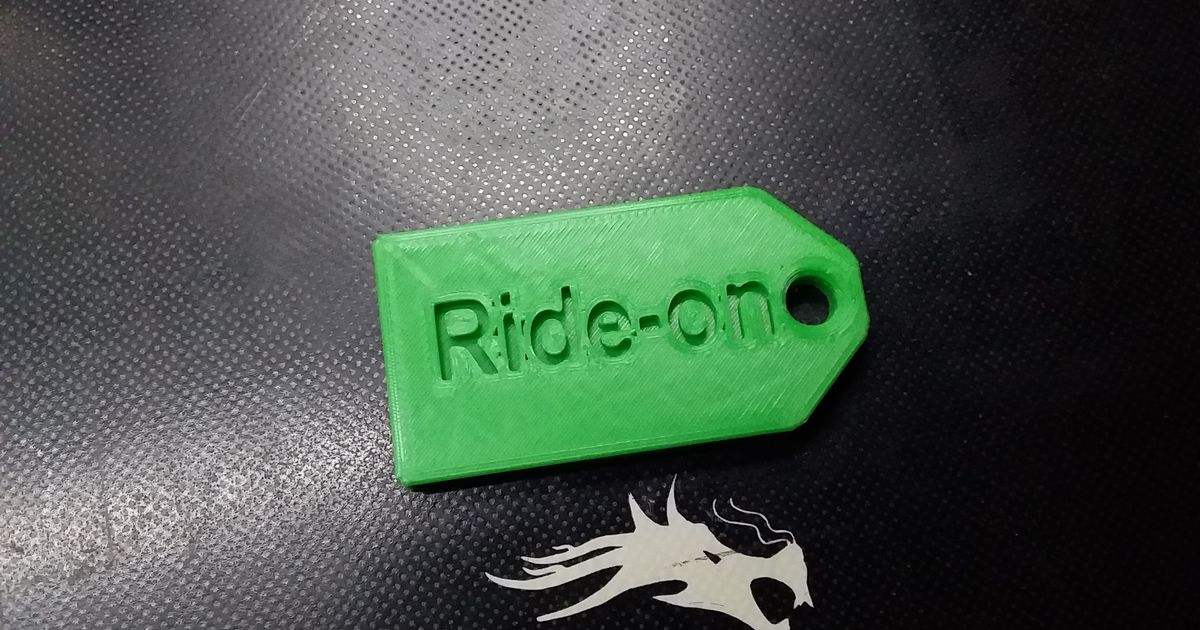 Key Tag Ride-on by Mark | Download free STL model | Printables.com