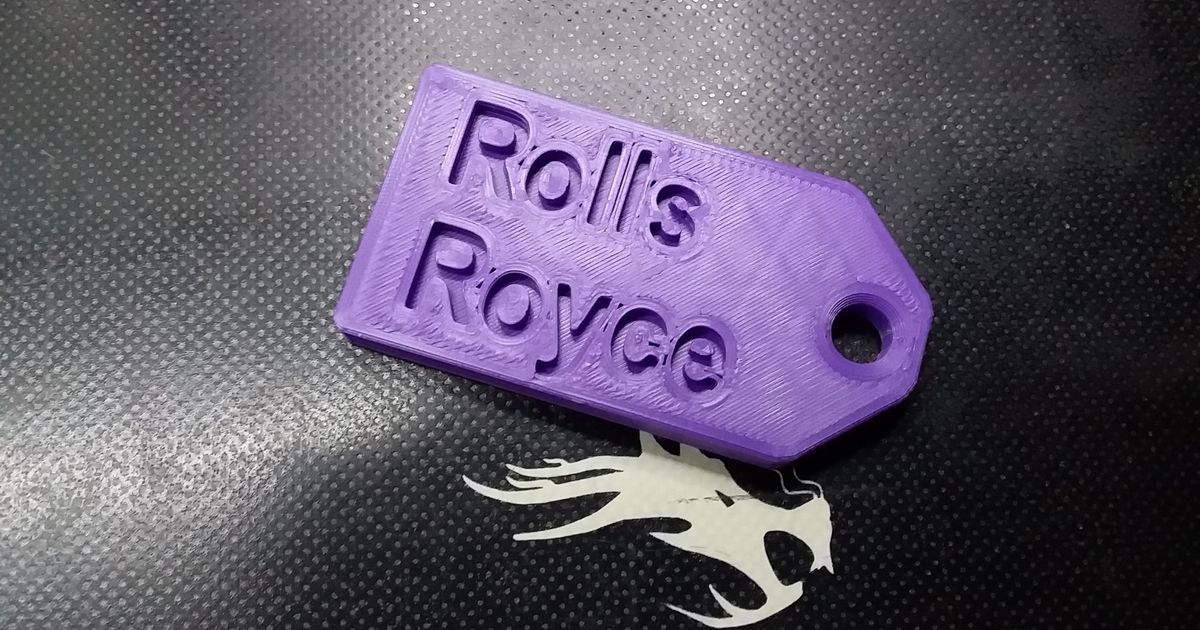 Key Tag Rolls Royce by Mark | Download free STL model | Printables.com