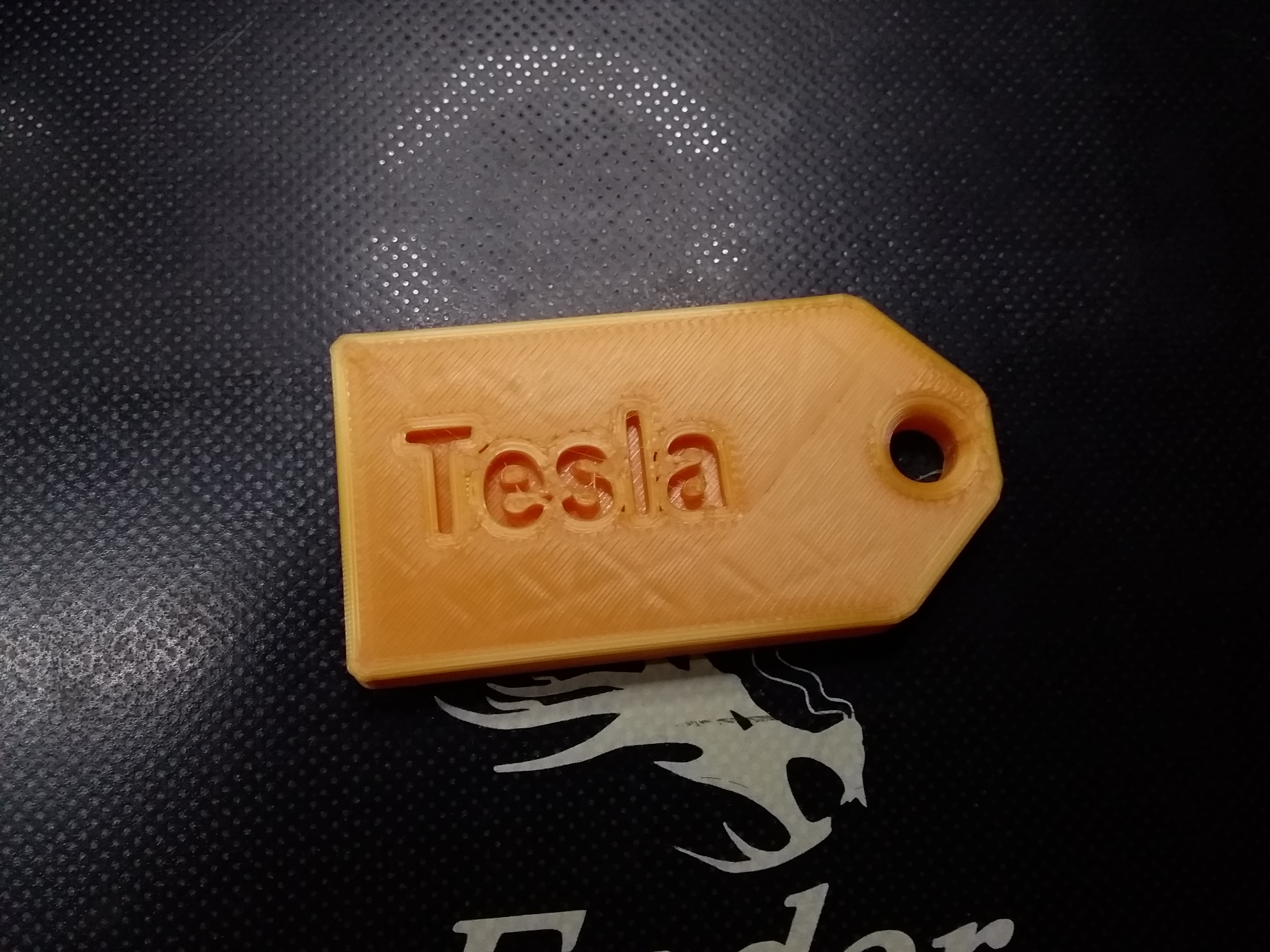 Key Tag Tesla by Mark | Download free STL model | Printables.com