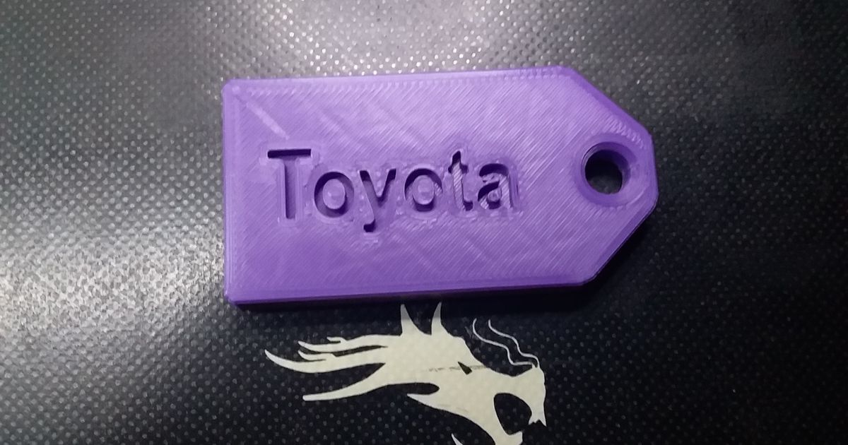 Key Tag Toyota by Mark | Download free STL model | Printables.com