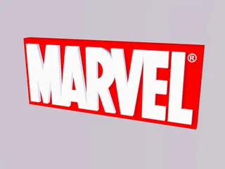 marvel logo white background