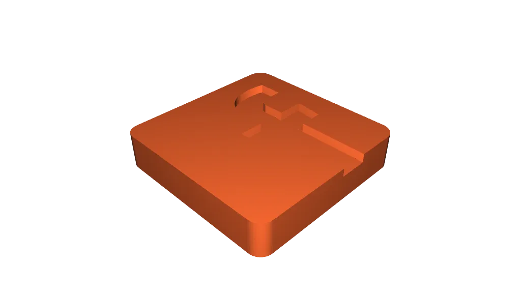 Facebook Logo Icon by Frikarte3D | Download free STL model | Printables.com