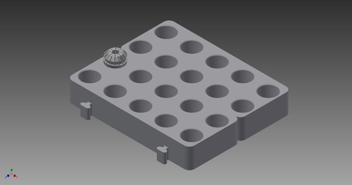 ER20 Collet Holder Stackable by WillL84 | Download free STL model ...