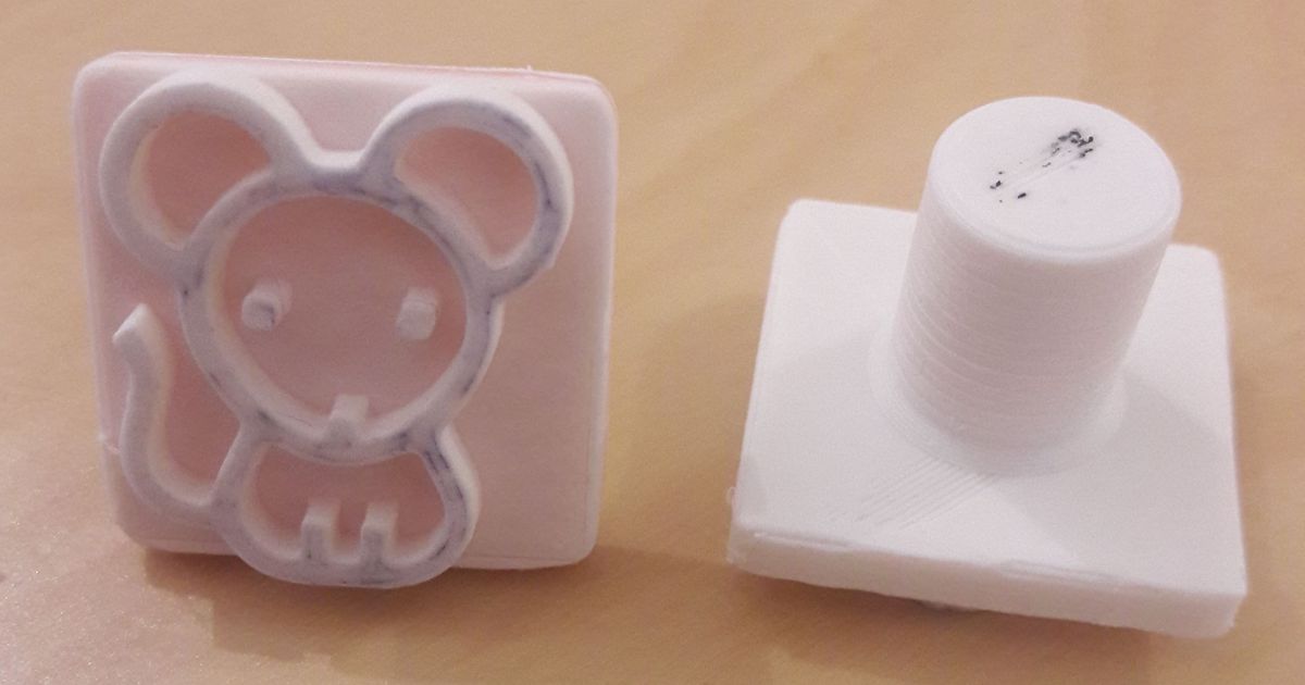 simple stamp with animal motive - mice - to reward the little once by ...