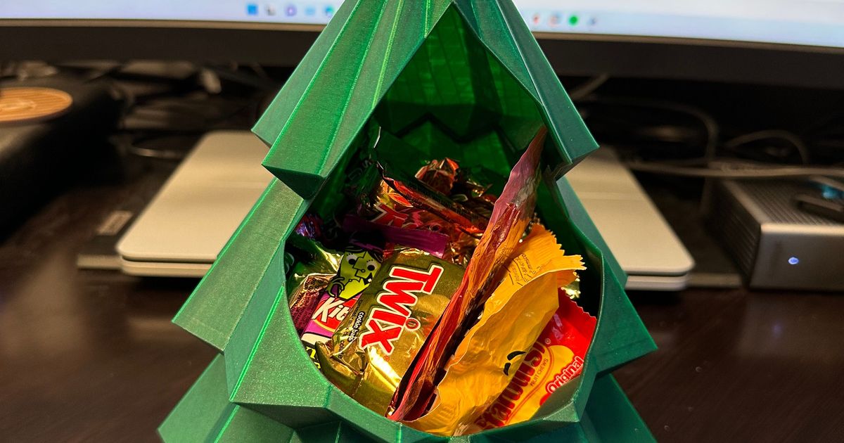 Christmas Tree Candy Dish v2 by EmbraceNext | Download free STL model ...