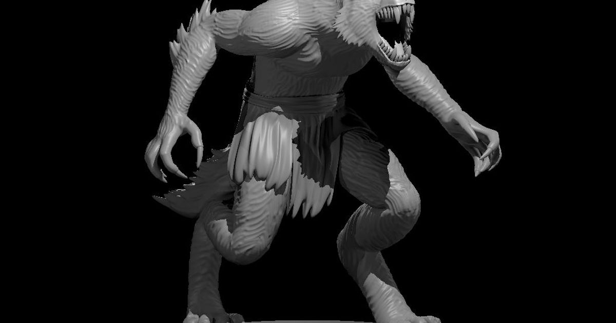 Werewolf Updated by MZ4250 | Download free STL model | Printables.com