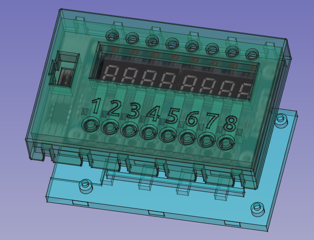 TM1638 LED&KEY with I2C for fischertechnik by juh | Download free STL ...