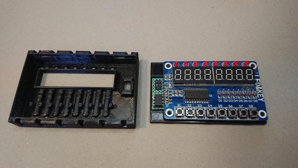 TM1638 LED&KEY with I2C for fischertechnik by juh | Download free STL ...