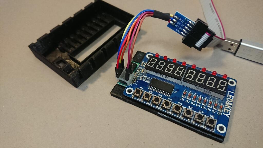 TM1638 LED&KEY with I2C for fischertechnik by juh | Download free STL ...