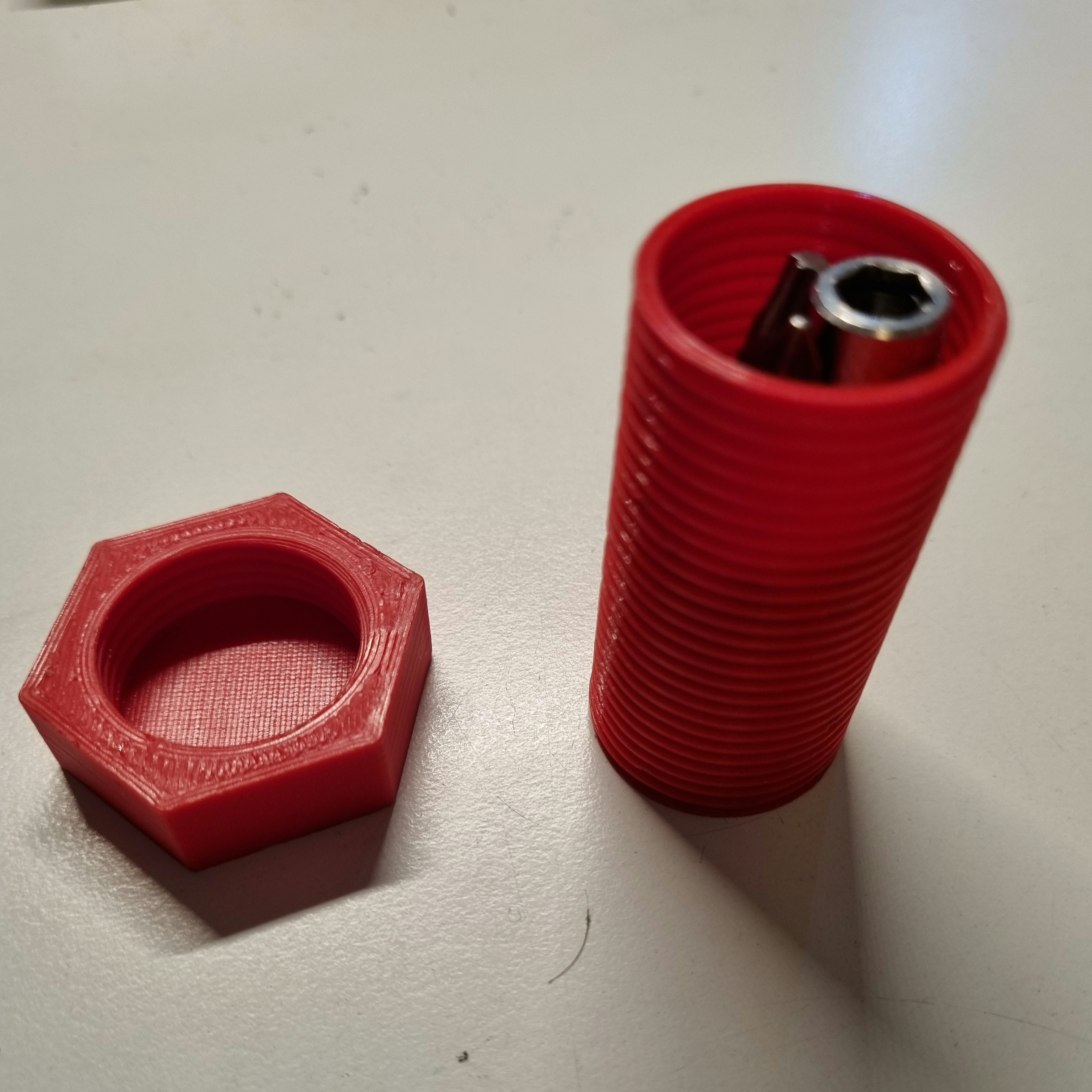 Bolt shaped storage container by CrashVion | Download free STL model ...