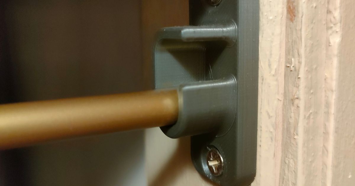 Hanger for 8mm aluminium rod by DGA | Download free STL model ...