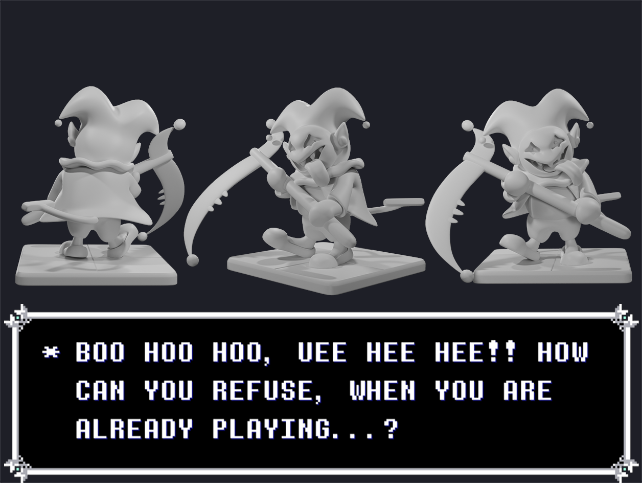 Jevil Deltarune da OscarTbatt | Scarica il modello STL gratuito ...