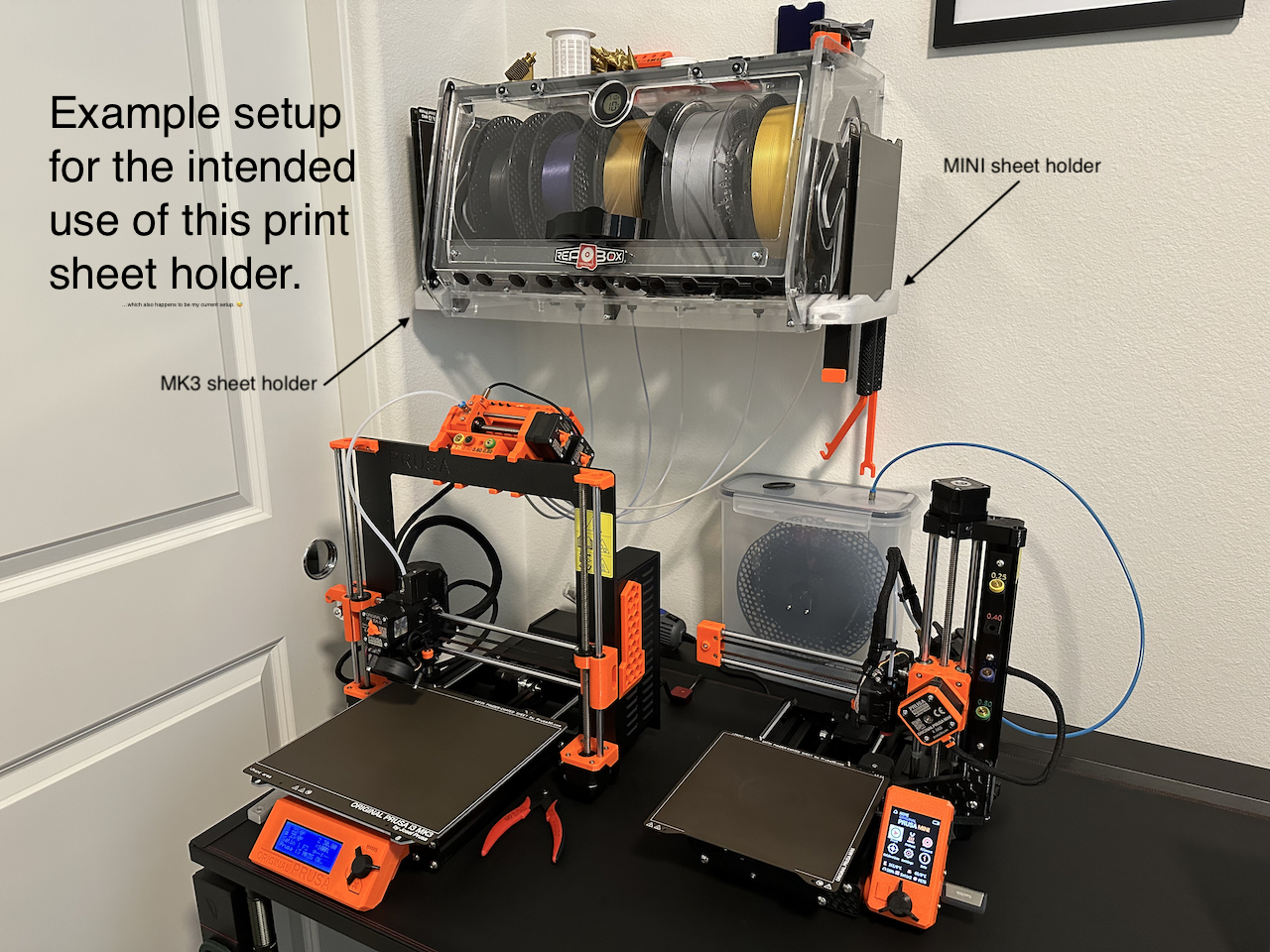 Print Sheet Holder – RepBox Side Mount – For Prusa MINI/+ by ...