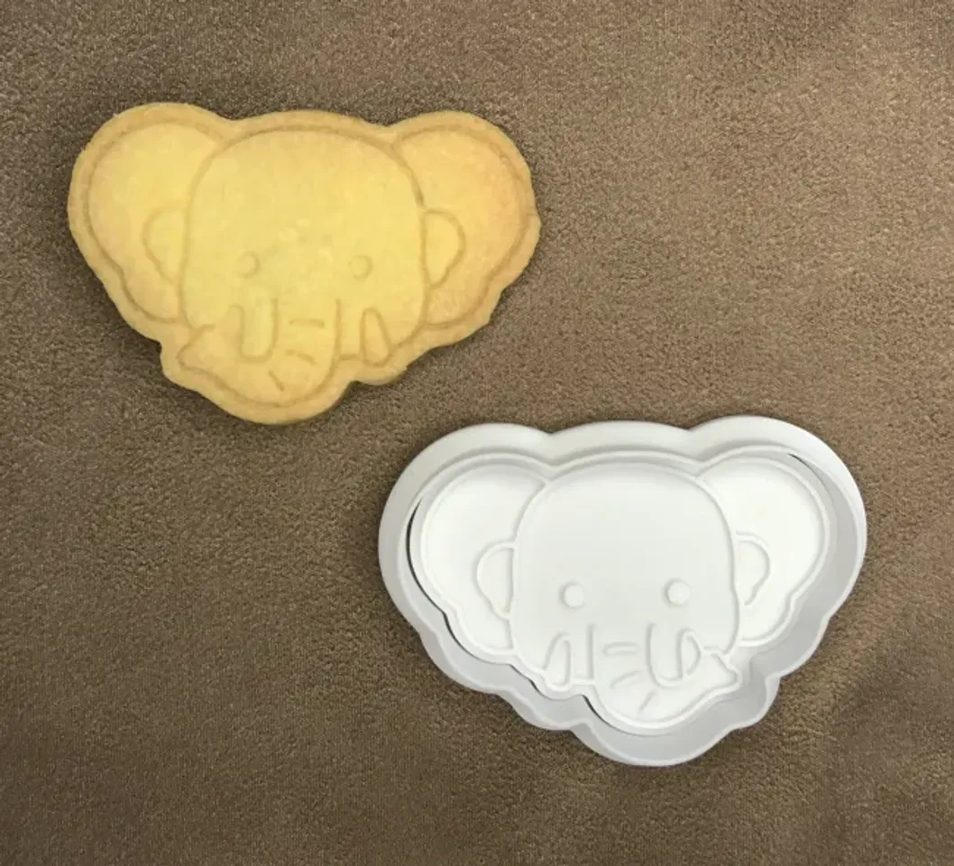 elephant cookie cutter by losscutmajin | Download free STL model ...